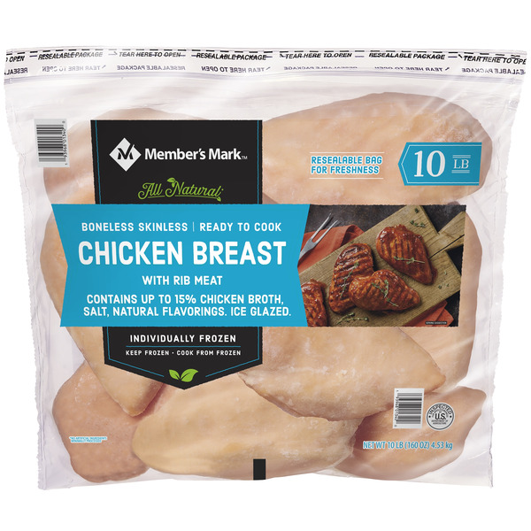 Member’s Mark Frozen Boneless Skinless Chicken Breasts Same-Day ...