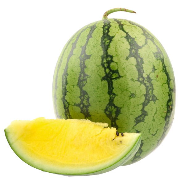 Organic Yellow Inside Seedless Watermelon (each) - Instacart