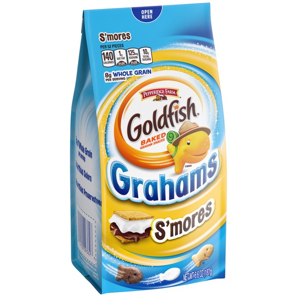 Pepperidge Farm Goldfish Graham S'mores Baked Graham Snacks (6.6 oz ...