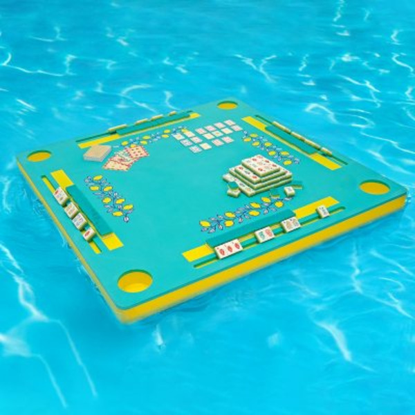 Maison Lude 3-in-1 Mahjong, Rummi Cube & Waterproof Cards Floating Game ...