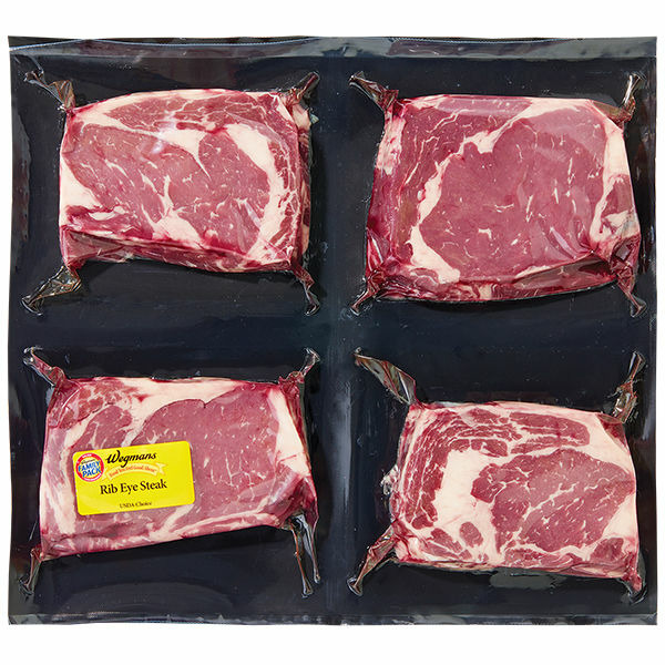 Wegmans Wegmans Rib Eye Steak, FAMILY PACK Same-Day Delivery or Pickup ...