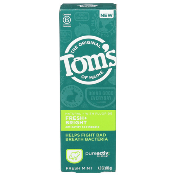 Sprouts Farmers Market Tom's of Maine Toothpaste, Anticavity, Fresh ...