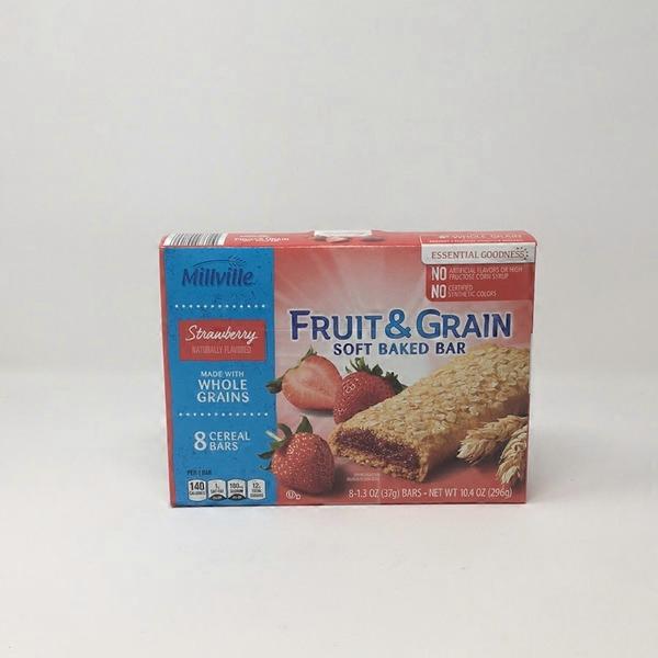 Millville Strawberry Fruit & Grain Cereal Bar (8 ct) - Instacart