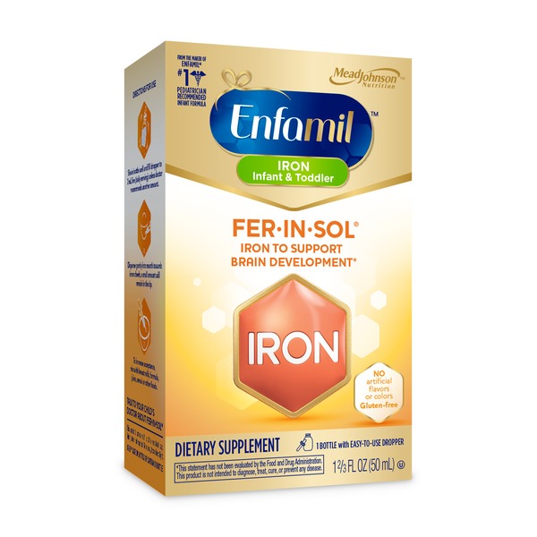 Enfamil® Fer-In-Sol Iron Supplement Drops for Infants, dropper bottle ...