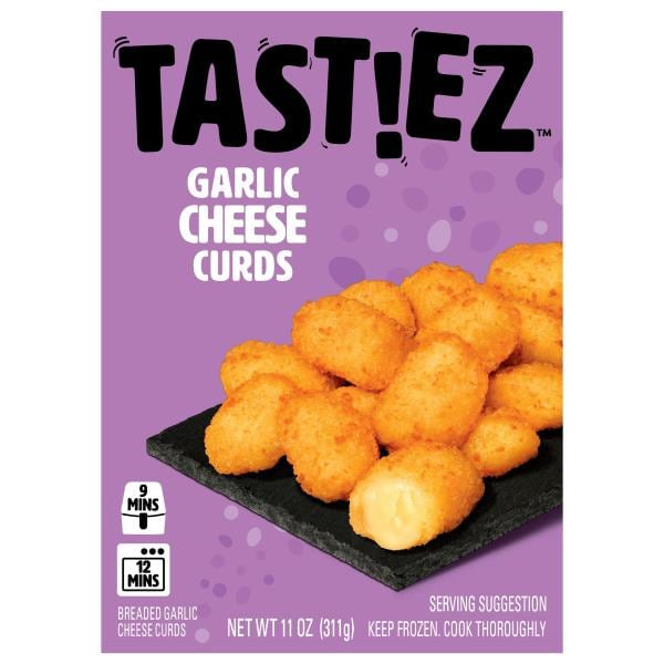 Tastiez Breaded Garlic Cheese Curds, 11 oz (Frozen Appetizers) Same-Day ...