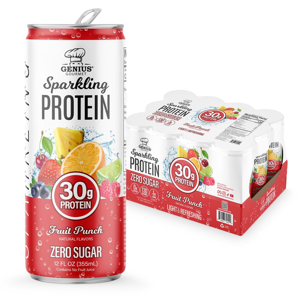 Genius Gourmet Sparkling Clear Protein, Fruit Punch Same-Day Delivery ...
