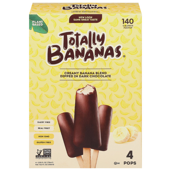 Wegmans Totally Bananas Plant Based Creamy Banana Blend Dipped in Dark ...