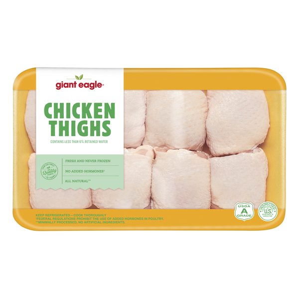Giant Eagle Giant Eagle Family Pack Chicken Thighs Same-Day Delivery ...