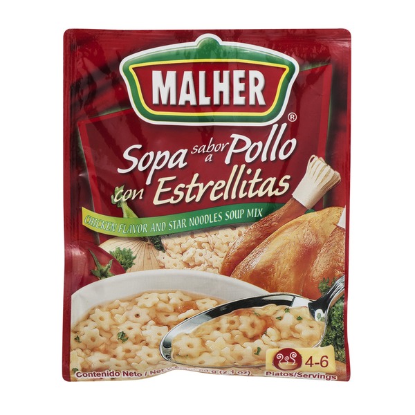 Malher Sopa sabor a Pollo con Estrellitas (2.1 oz) - Instacart