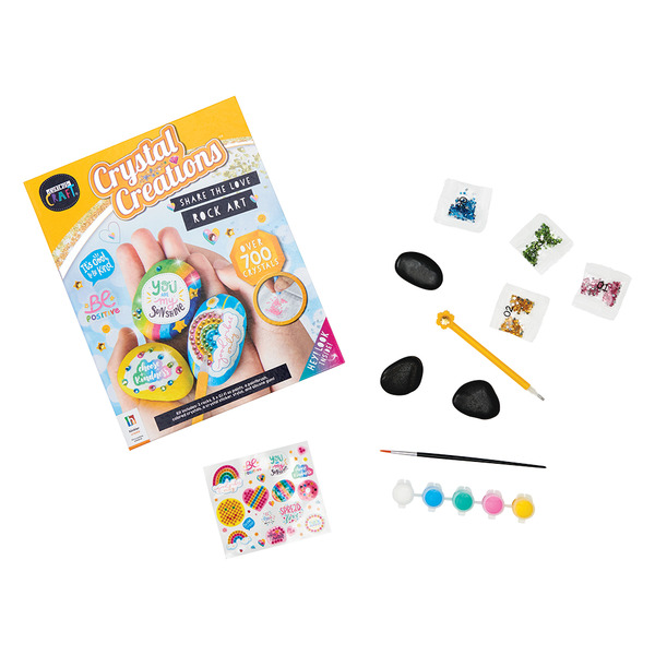 ALDI Hinkler Curious Craft Crystal Creations Share the Love Rock Art ...
