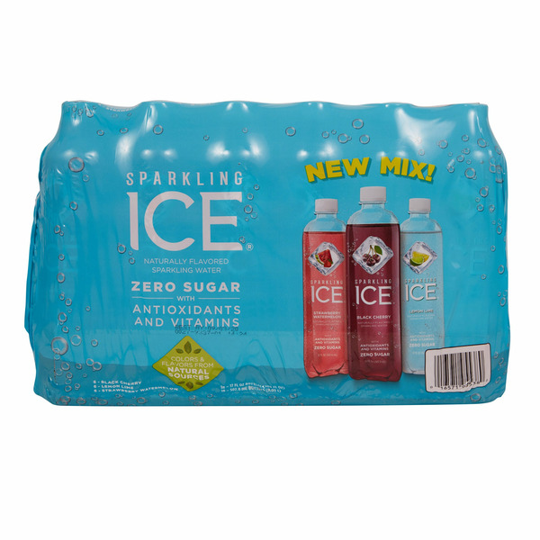 Sparkling Ice® Sparkling Water, Zero Sugar, 3 Flavors, 18 Pack Same-Day Delivery | Costco
