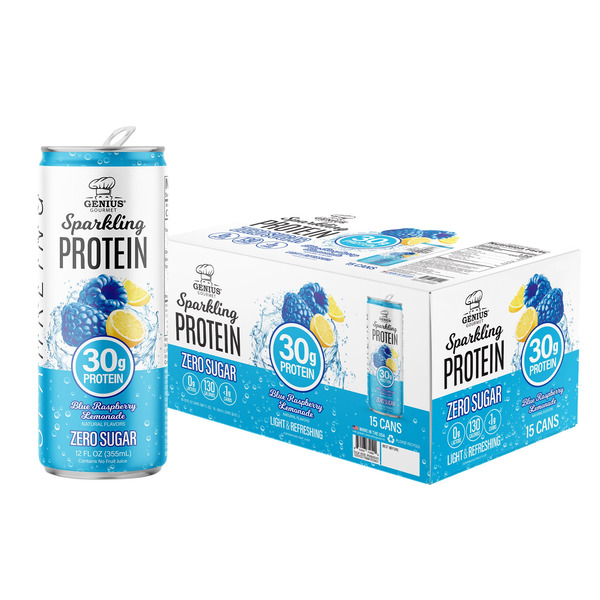 Genius Gourmet Inc. Sparkling Clear Protein 30g, Blue Raspberry ...