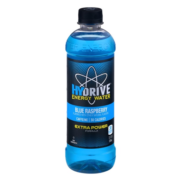 HyDrive Energy Water Extra Power Formula Blue Raspberry (15.5 fl oz ...