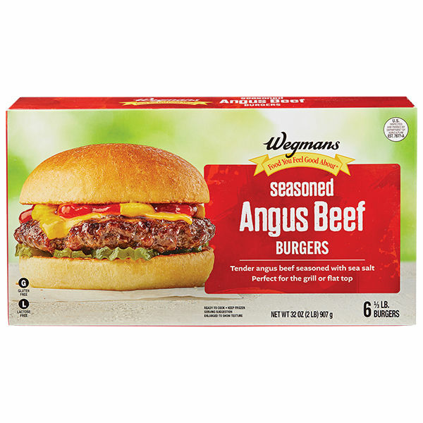 Wegmans Wegmans Seasoned Angus Beef Burgers Same-Day Delivery or Pickup ...