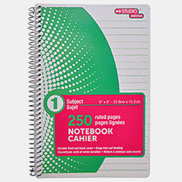 Dollarama Tide Spiral Notebook 125 Sheets (Assorted) Same-Day Delivery ...