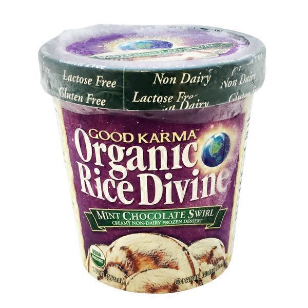 Good Karma Organic Rice Divine Creamy Non-dairy Frozen Dessert, Mint ...