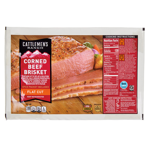 Cattlemen's Ranch Choice Flat Cut Corned Beef Brisket Same-Day Delivery ...