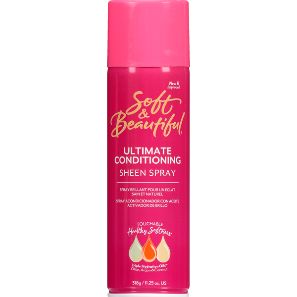 Soft & Beautiful Sheen Spray, Ultimate Conditioning (318 g) - Instacart