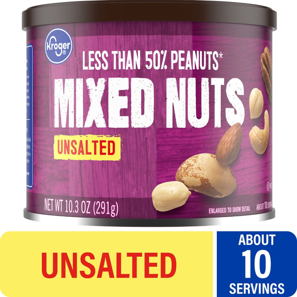 Kroger Kroger Unsalted Mixed Nuts Same-Day Delivery or Pickup | Instacart