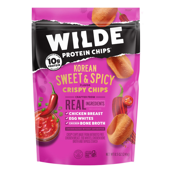 Wilde Korean Sweet & Spicy Protein Chips, 8.5 oz Same-Day Delivery | Costco