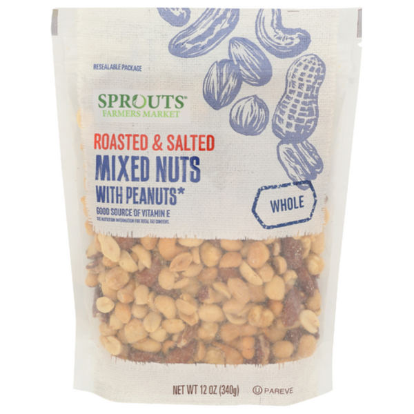 Sprouts Roasted Salted Mix Nuts With Peanuts Same-Day Delivery or ...