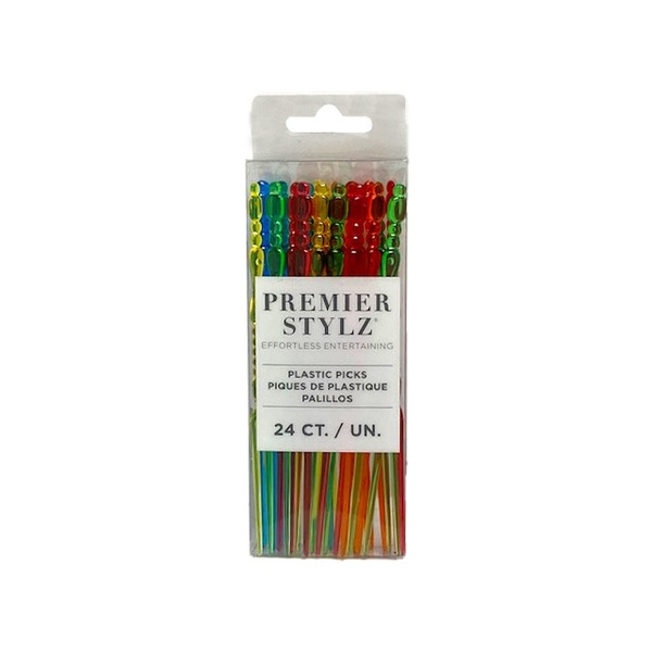 Publix Unique Premier Stylz Assorted Plastic Jumbo Pitchfork Picks Same ...