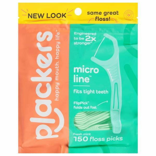 Publix Plackers Micro Mint Floss Picks, Micro Line, Fresh Mint Same-Day ...