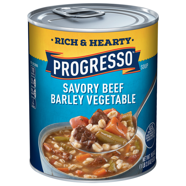 Progresso Soup, Savory Beef Barley Vegetable Same-Day Delivery or ...