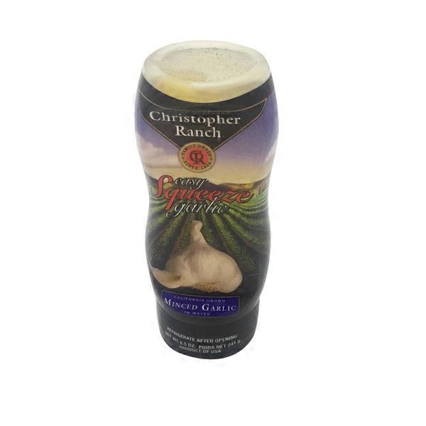 Christopher Ranch Garlic, Minced, in Water, Easy Squeeze (8.5 oz ...