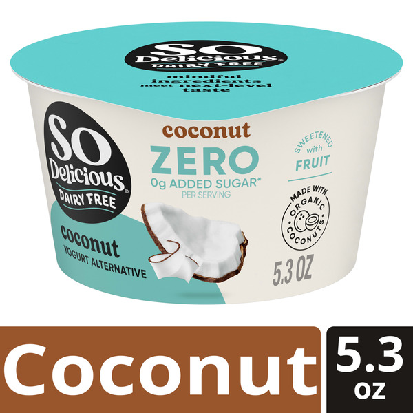 So Delicious Zero Grams Sugar Added Dairy Free Coconut Yogurt ...