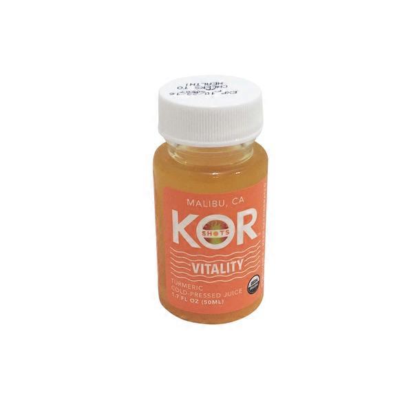 Kor Shots Vitality Turmeric Cold-pressed Juice (2 fl oz) - Instacart