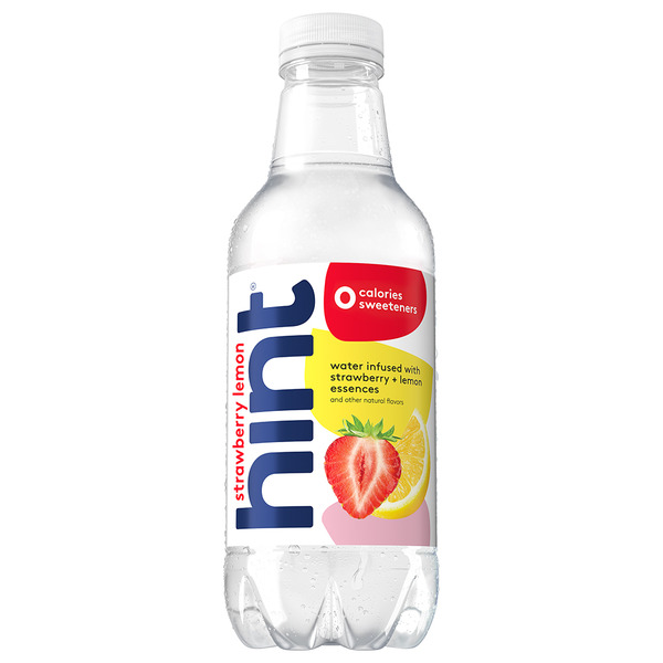 hint Fruit Infused Bottled Water, Strawberry Lemon Same-Day Delivery or ...