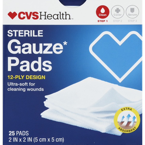 CVS® CVS Pharmacy Sterile Latex Free Gauze Pads 2 In X 2 In Same-Day ...