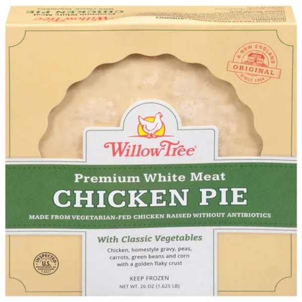 Willow Tree Premium White Meat Chicken Pie with Vegetables Same-Day ...