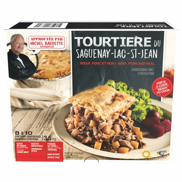Viandomax Tourtiere du Saguenay Lac-St-Jean Meat Pie Same-Day Delivery ...