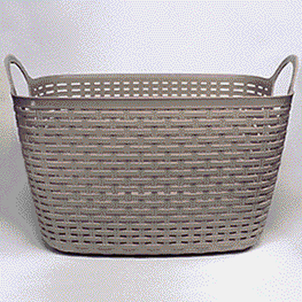 Dollarama 22.2 cm Rectangle Rattan Plastic Basket With Round Corner ...