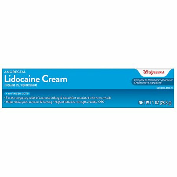 Walgreens Walgreens Anorectal Lidocaine Cream Same-Day Delivery | Instacart