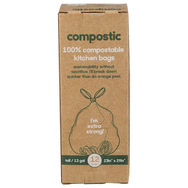 Wegmans Compostic 100% Compostable Trash Bags, Kitchen Bags Same-Day ...
