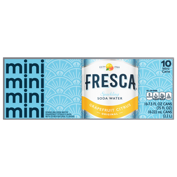 Fresca Soda Water, Sparkling, Grapefruit Citrus, Mini Same-Day Delivery or Pickup | Publix