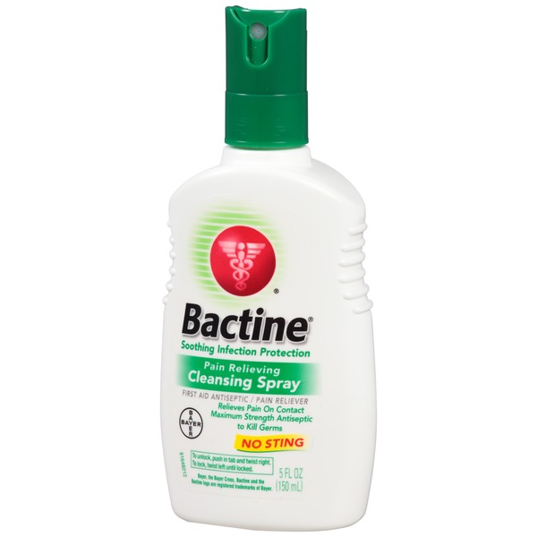 Bactine Pain Relieving Cleansing Spray First Aid Antiseptic/Pain ...