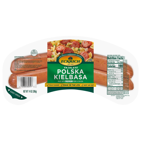 Eckrich Polska Kielbasa, Skinless Same-Day Delivery or Pickup | Publix
