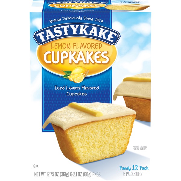 Tastykake Limited Edition Lemon Cupcakes (2.1 oz) - Instacart