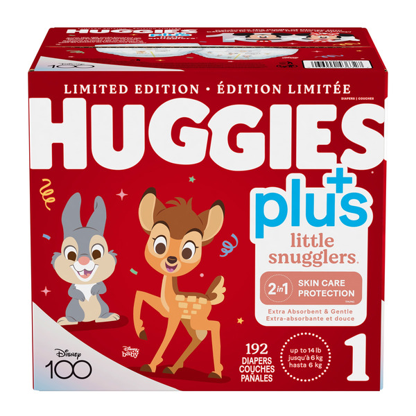 Costco Huggies Little Snugglers Plus Baby Diapers Size 1 Same-Day ...