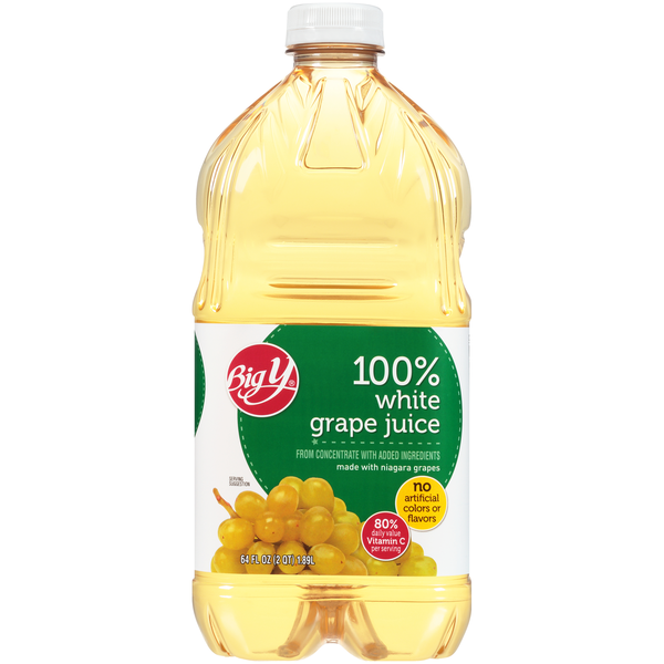 Big Y 100% White Grape Juice From Concentrate (64 fl oz) - Instacart