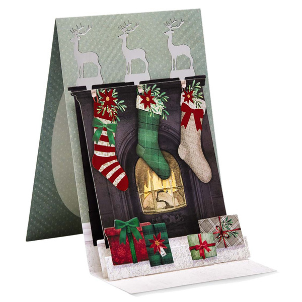 ALDI Merry Moments Christmas Stockings Pop Up Christmas Cards Same-Day ...