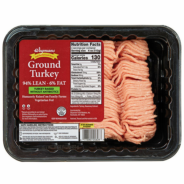 Wegmans Wegmans 94% Lean 6% Fat Ground Turkey Same-Day Delivery or ...