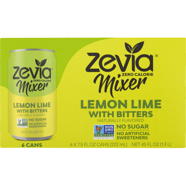 Zevia Zero Calorie Mixer Lemon Lime With Bitters (7.5 fl oz) - Instacart