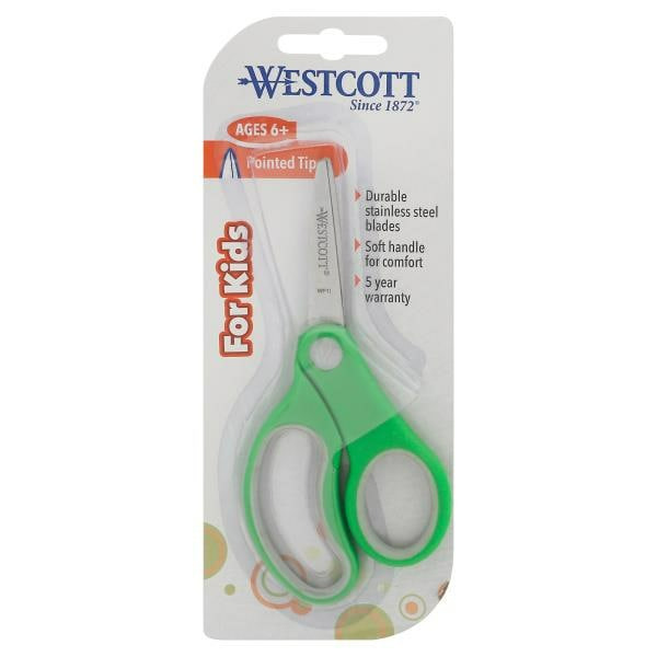Westcott Scissors, Pointed Tip, for Kids, Ages 6+ Same-Day Delivery or ...