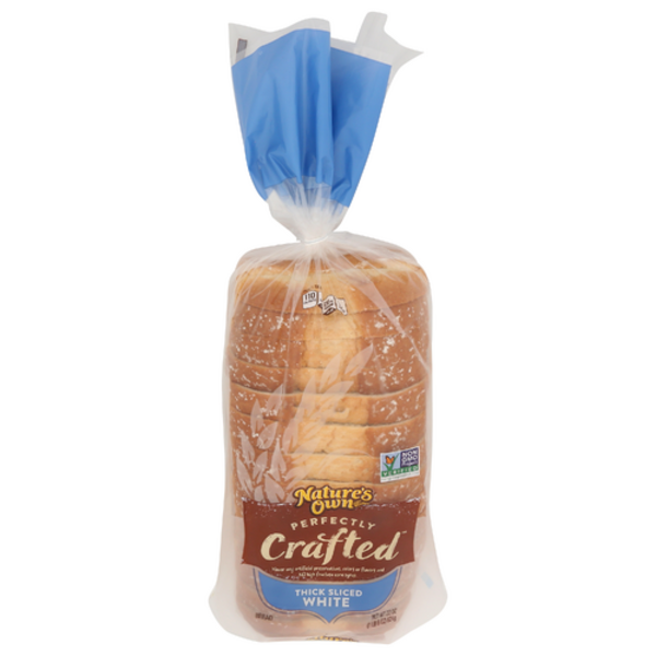 Nature's Own Perfectly Crafted White Bread, Thick Sliced Non-GMO ...