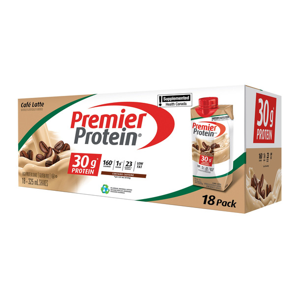 Premier Protein Cafe Latte Protein 30g High Protein Shake Same-Day ...